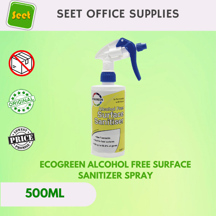 ECOGREEN Alcohol Free Surface Sanitizer Spray 500ML | Lazada