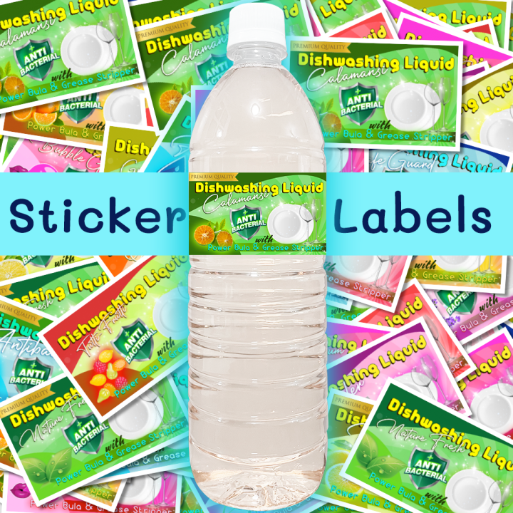 Dishwashing Liquid Sticker Labels ₱2/piece Lang Wholesale Price(for 1L ...