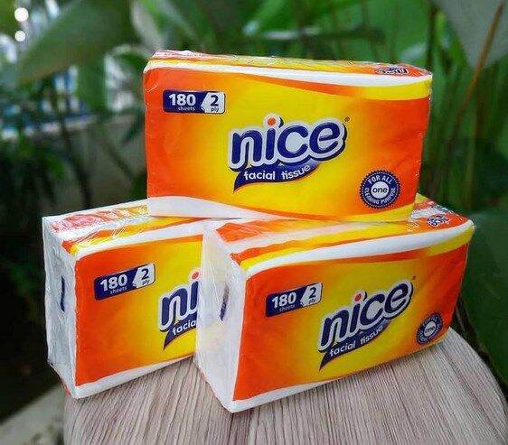 tisu wajah tissue nice 180 sheet lebih hemat | Lazada Indonesia