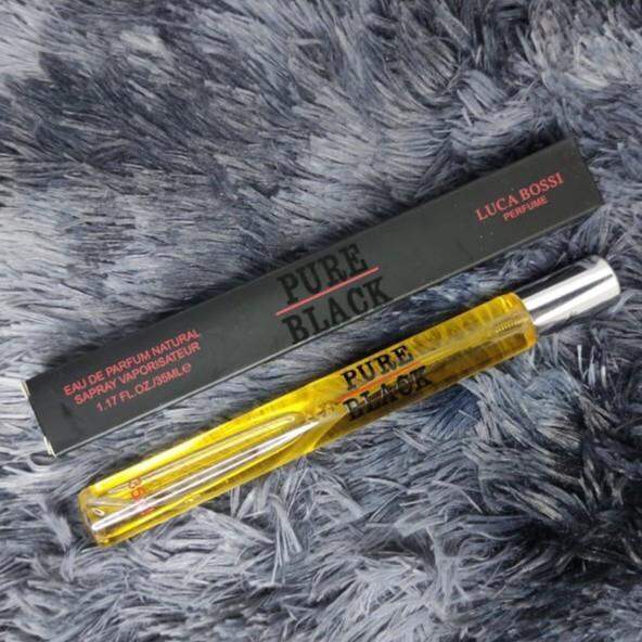 Pure Black Luca Bossi Eau de Parfum Natural Spray Vaporisateur 35ml ...