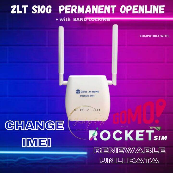 PX zaoyin0436511 PERMANENT OPENLINE GLOBE AT HOME PREPAID WIFI ZLT S10G | Lazada PH