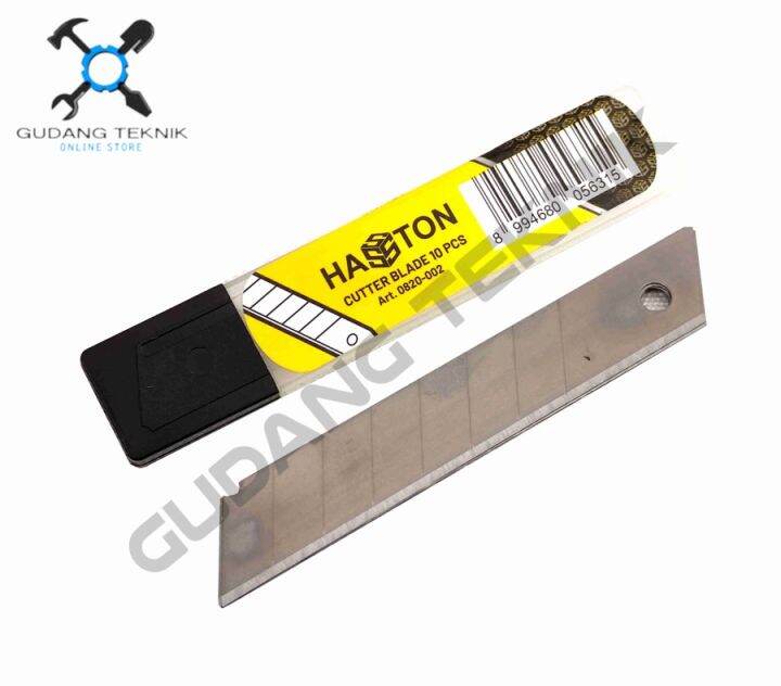 Isi Refill Pisau Cutter 18mm SET 10pcs 0820-002 HASSTON PROHEX / Isi Ulang Refil Kater Besar ...