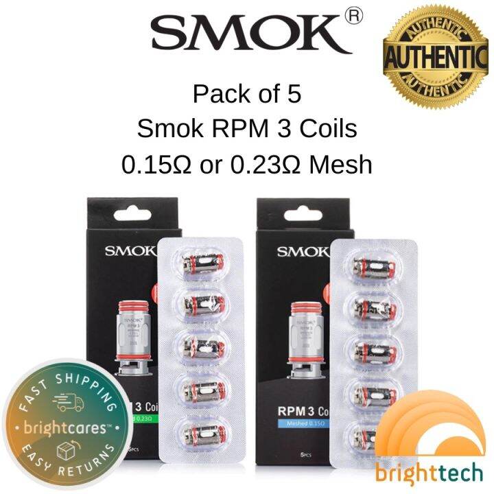 HOT SMOK RPM 3 Coils Replacement Meshed 0.23 ohm or 0.15 ohm Occ ...