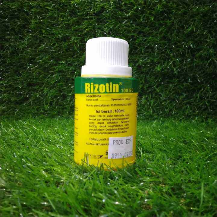 RIZOTIN 100EC KEMASAN 100ML INSEKTISIDA PEMBASMI HAMA PERUSAK DAUN DAN ...