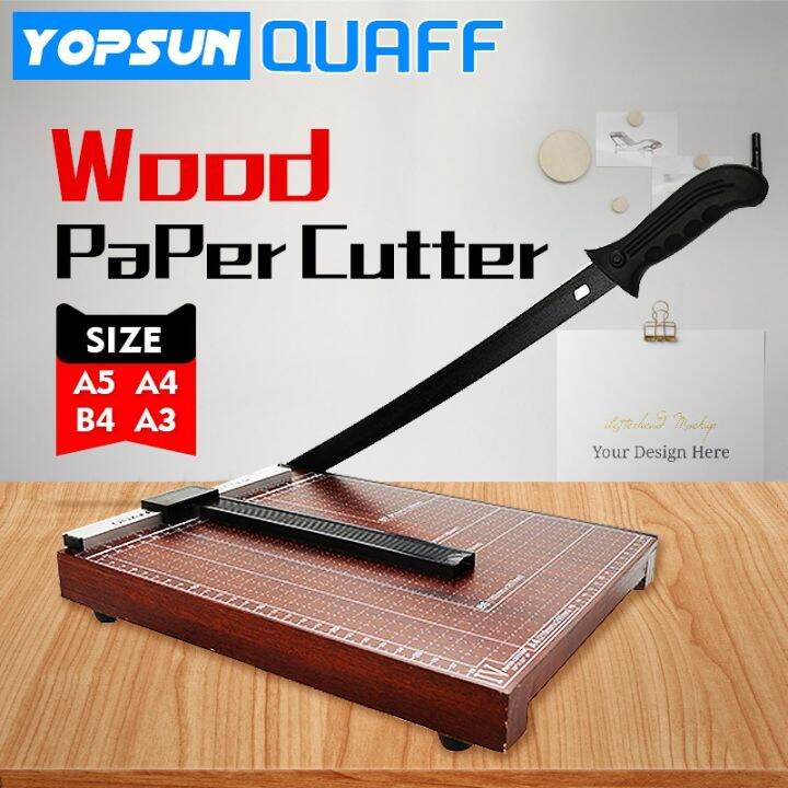 QUAFF PAPER CUTTER SIZE FOR A3/B4/A4/A5(7×8) WOOD TYPE | Lazada PH