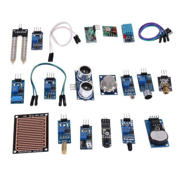 16 Sensor Starter Kits for UNO R3/2560 Raspberry Pi 3Rd Generation B Type | Lazada.co.th