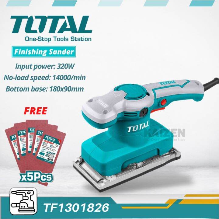 TOTAL TF1301826 Finishing Sander 320W | Lazada