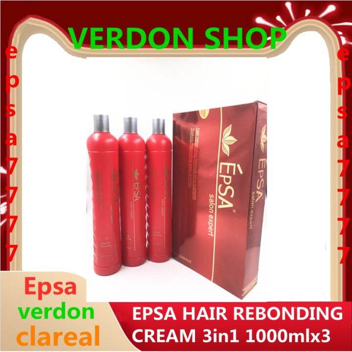 EPSA HAIR REBONDING CREAM 3in1 1000mlx3 1004☃ | Lazada PH
