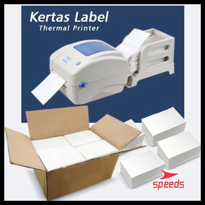 Kertas Label Thermal 100x150 isi 500pc Sticker Receipt untuk semua ...