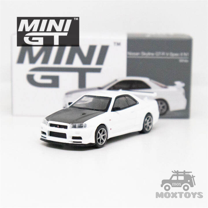 MINI GT 1:64 Nissan Skyline GT-R R34 V-Spec II N1 White RHD Diecast Model Car | Lazada PH