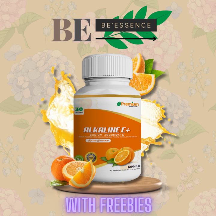 Premium Alkaline C Vitamin 30 capsules 500mg with ZINCSodium Ascorbate ...