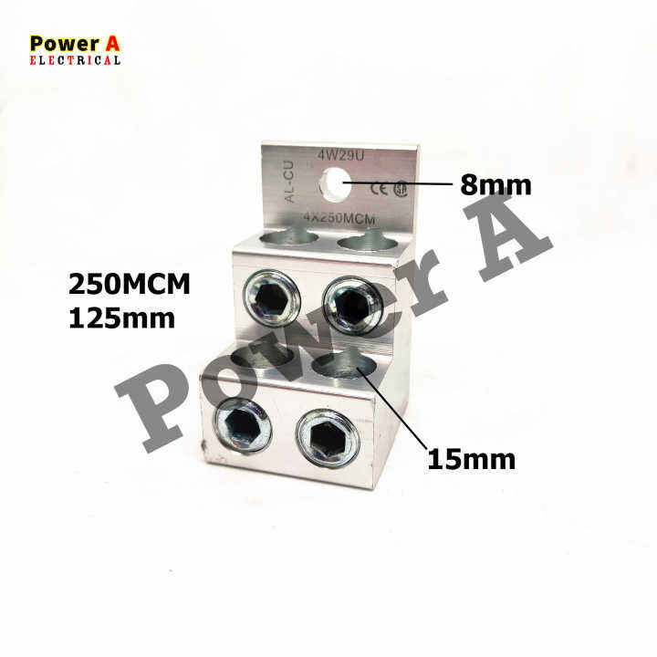 250MCM 125mm Mechanical Lugs 4holes L Type | Lazada PH