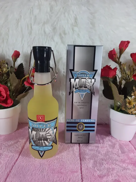 SILVER MAX PERFUME SPRAY FOR MEN 100ML (BUY 2 GET 1 FREE BRACELET ...