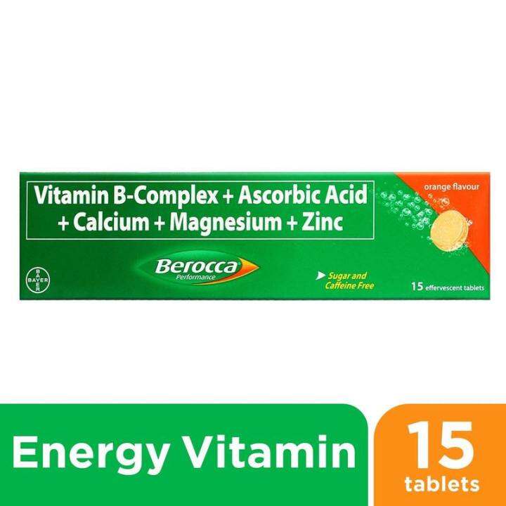 Berocca Orange Energy Vitamins Effervescent 15 Tablets | Lazada PH