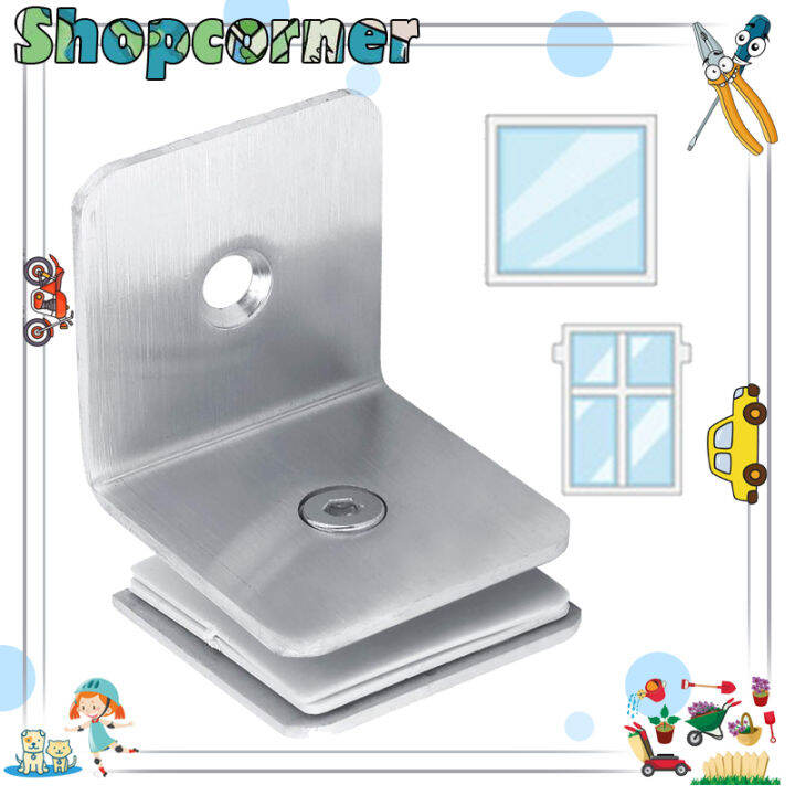 Jepit Kaca Cermin Dinding 90 Derajat Glass Clip Kaca Tembok Shower ...
