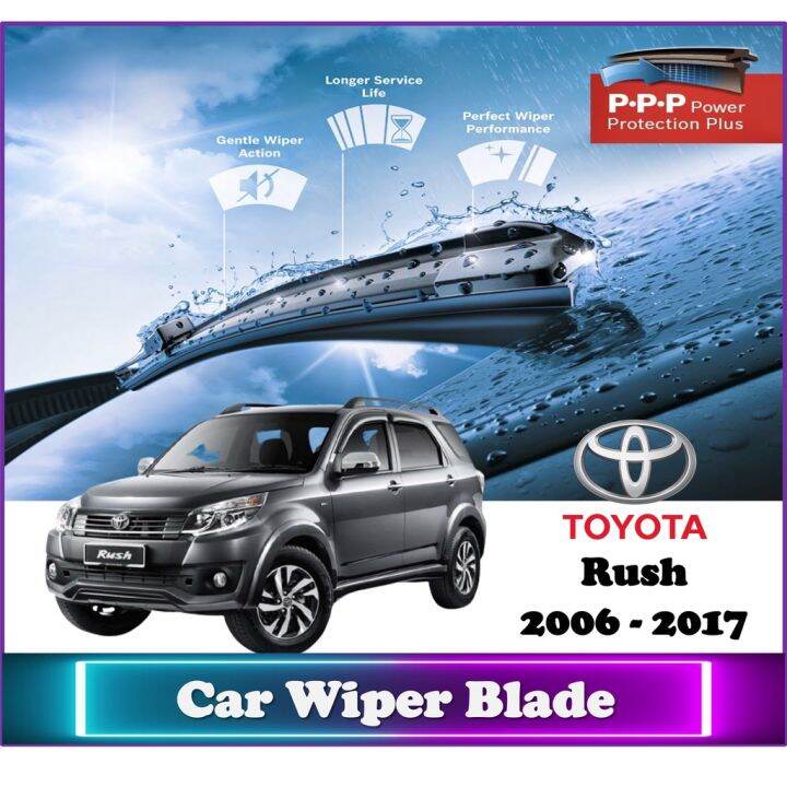 Toyota Rush 】 Nano Coating Soft Silicone Car Wiper Blades - 1 pair ...