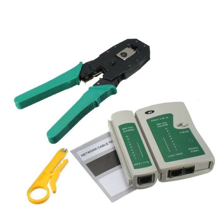 New Professional RJ45 RJ11 RJ12 CAT5 CAT5e Portable LAN Network Tool ...