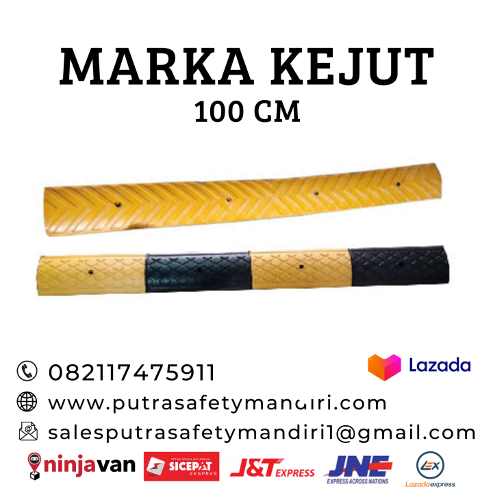 POLISI TIDUR MINI MARKA JALAN SPEED BUMP KECIL 100X15X5 CM ALAT ...