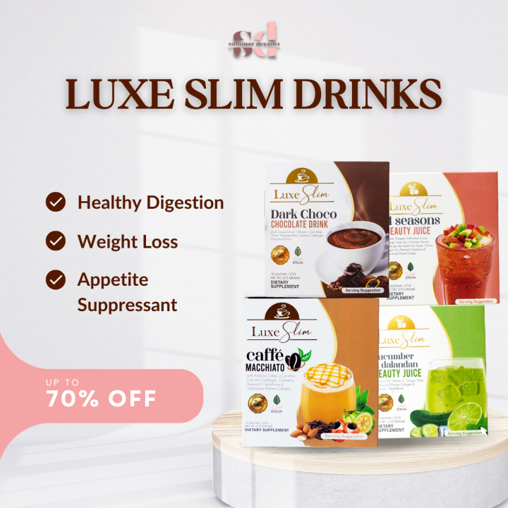 LUXE SLIM Drinks All Flavors by Anna Magkawas 10 Sachets 210g | Lazada PH