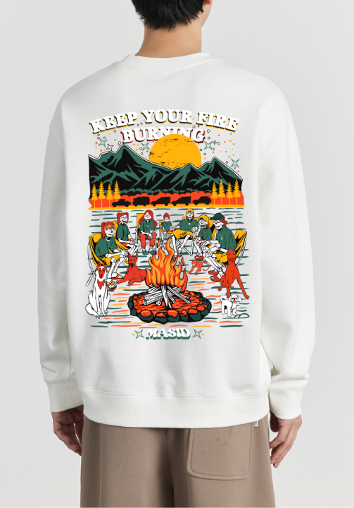 MASID Unisex Plain Cotton Long Sleeve Sweater Jacket Hoodie Not Zipper ...