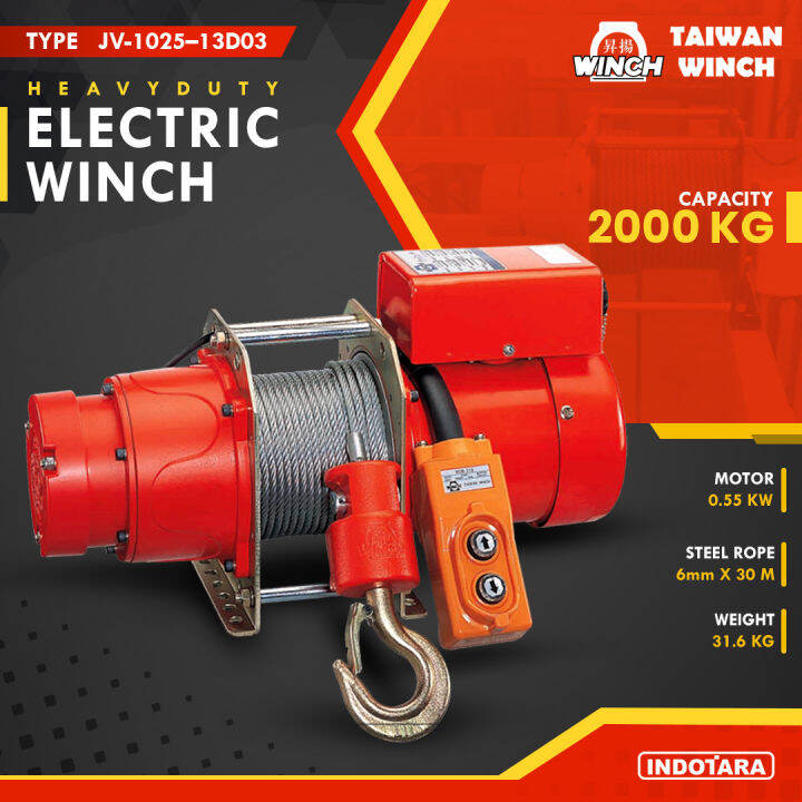 Taiwan Winch 2 Ton Safety Lifting 250 KG JV-1025–13D03 | Lazada Indonesia