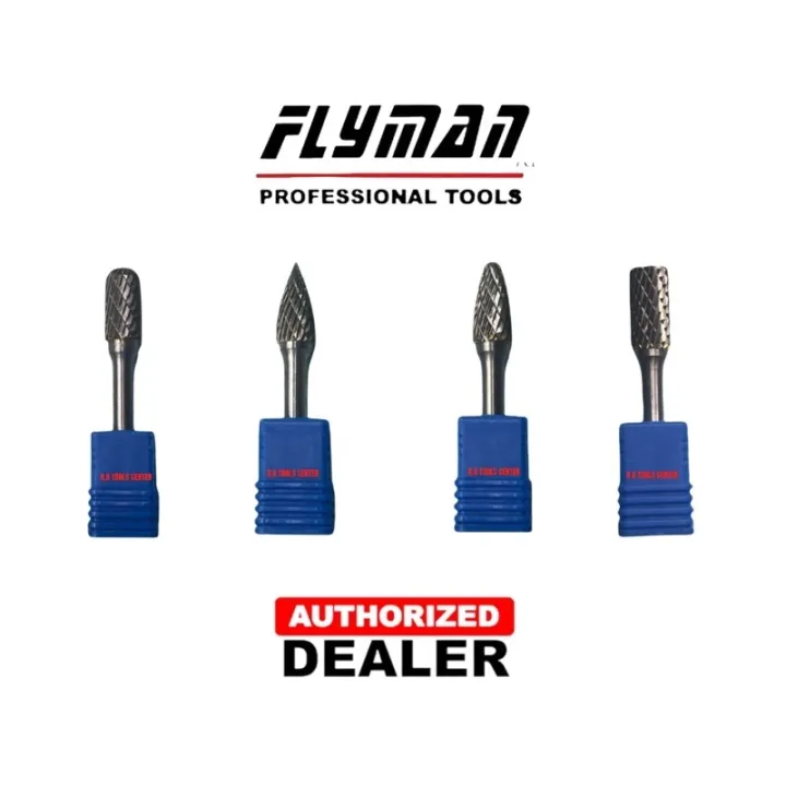 Flyman Tools Original Carbide Burs 1/4 Shank / Porting/ Pointed End ...