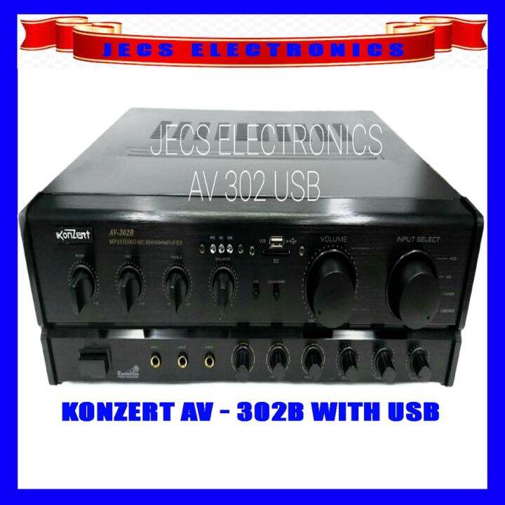 AMPLIFIER AV 302 USB/ BLUETOOTH62h | Lazada PH