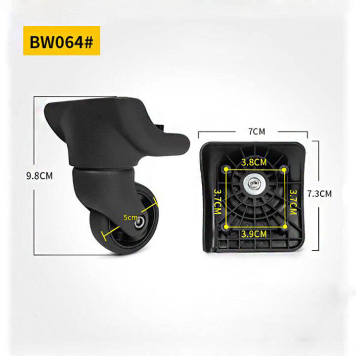 BW064 trolley case luggage universal wheel repair accessories leather suitcase replacement part ...