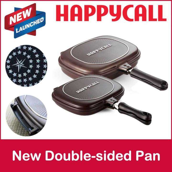 Happycall Korea Nonstick Kitchen Diamond Double Sided Fish Pan Jumbo ...