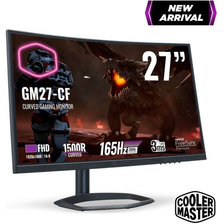 ถูกที่สุด!!! MONITOR (จอมอนิเตอร์) Cooler Master 27" (GM27-CF) Curved ...