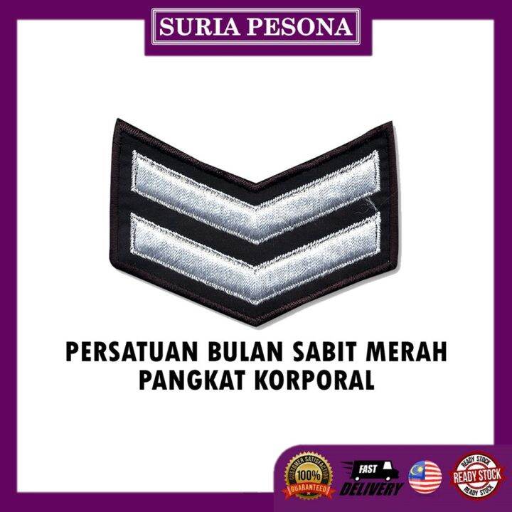 PERSATUAN BULAN SABIT MERAH - LENCANA PANGKAT 2 KOPERAL SULAM (PBSM ...