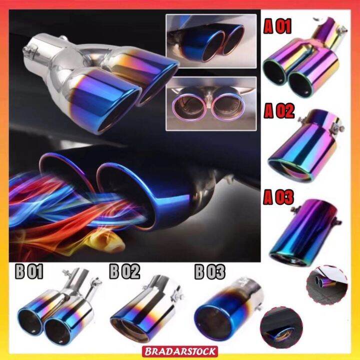 1PCS EXHAUST PIPE EXTENSION Rainbow Piping Ekzos Pipe Adjust Adjus Pipe ...
