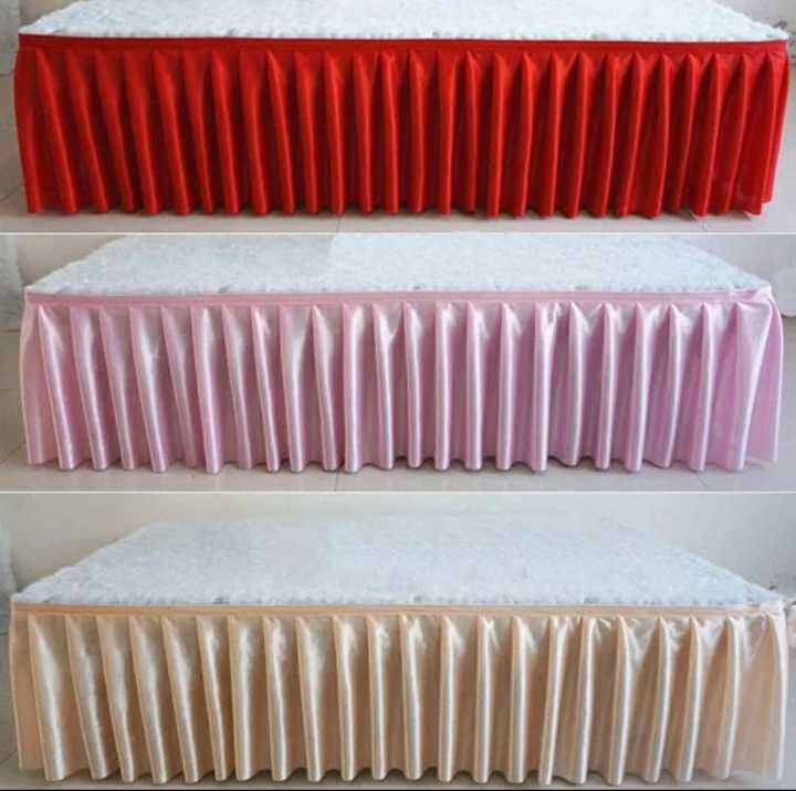 DEKORASI MEJA/SKRITING MEJA/ROK MEJA REMPEL COCOK UNTUK MJEA PRASMANAN ...