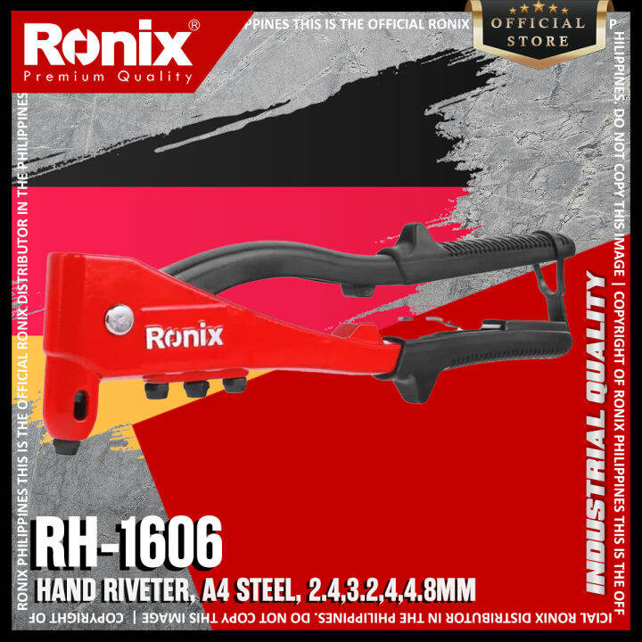 Ronix RH-1606 Hand Riveter, A4 steel, 2.4,3.2,4,4.8mm riveting ...