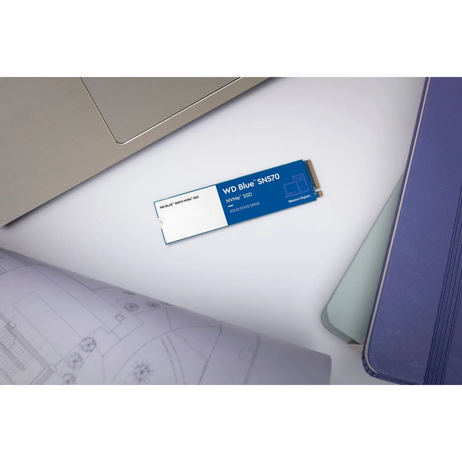 WD Blue SSD 250GB SN570 - PCIe 3/NVMe M.2 2280 250GB สีฟ้า | Thisshop