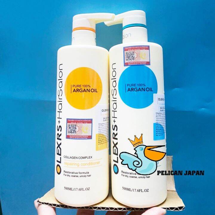 Olexrs hair salon shampoo 500ml + conditioner 500ml [451] | Lazada PH