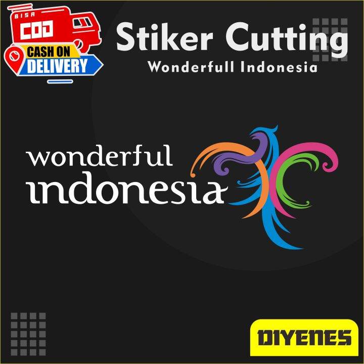 Sticker Cutting Wonderfull Indonesia, Sticker Cutting Menyala, Sticker ...