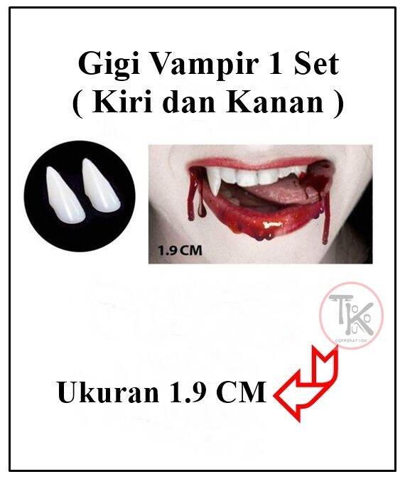 Gigi Palsu Vampir Gigi Taring Vampire Fangs Gigi Vampir Gigi Drakula ...
