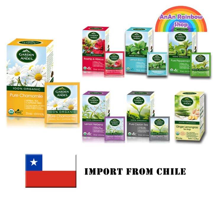 (RESTOCK) Garden of Andes Organic Tea (Imported from Chile) - Chamomile ...