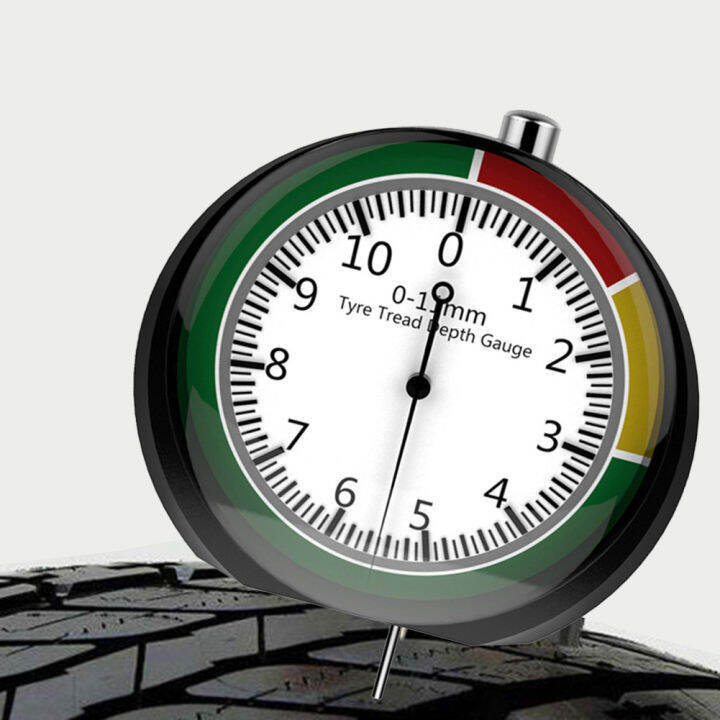 Car Wheel Tyre Measuring Ruler Trucks Van Digital Pointer Monitoring Tool Tire Tread Pattern 