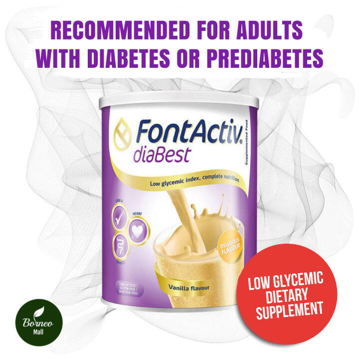 FontActiv Diabest 800g (A low glycemic complete food supplement) | Lazada