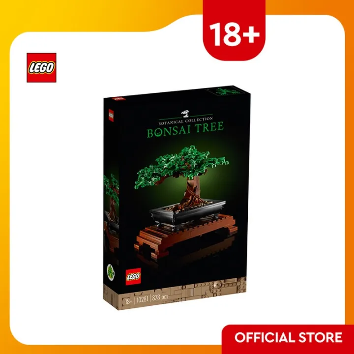 LEGO Icons 10281 Bonsai Tree (878 Pieces) Mainan Susunan Balok (18 ...