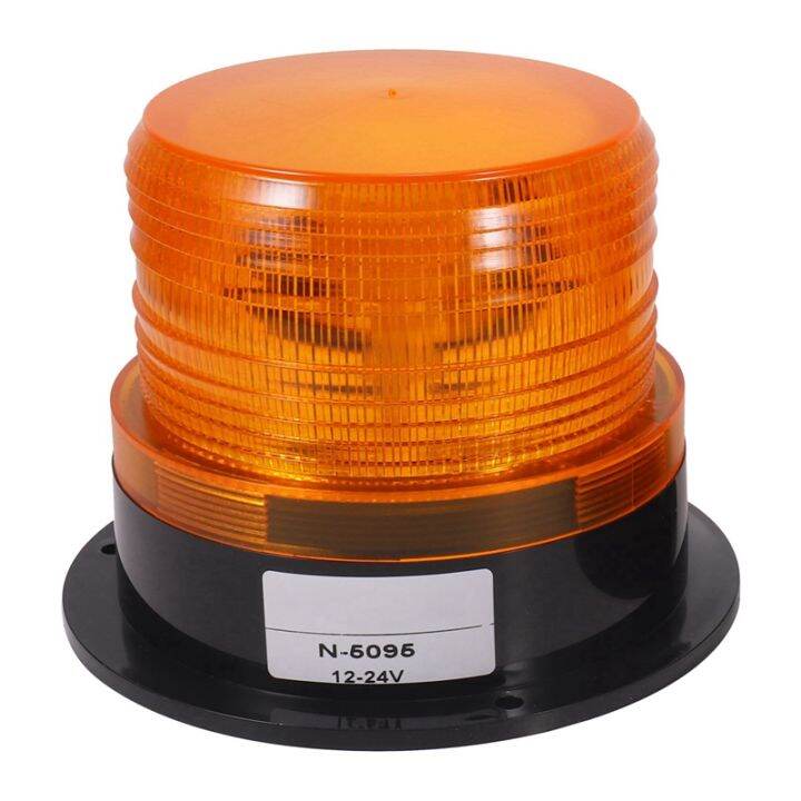 2 x Amber LED Beacon Strobe Emergency Flashing Light Warning Lamp Truck ...
