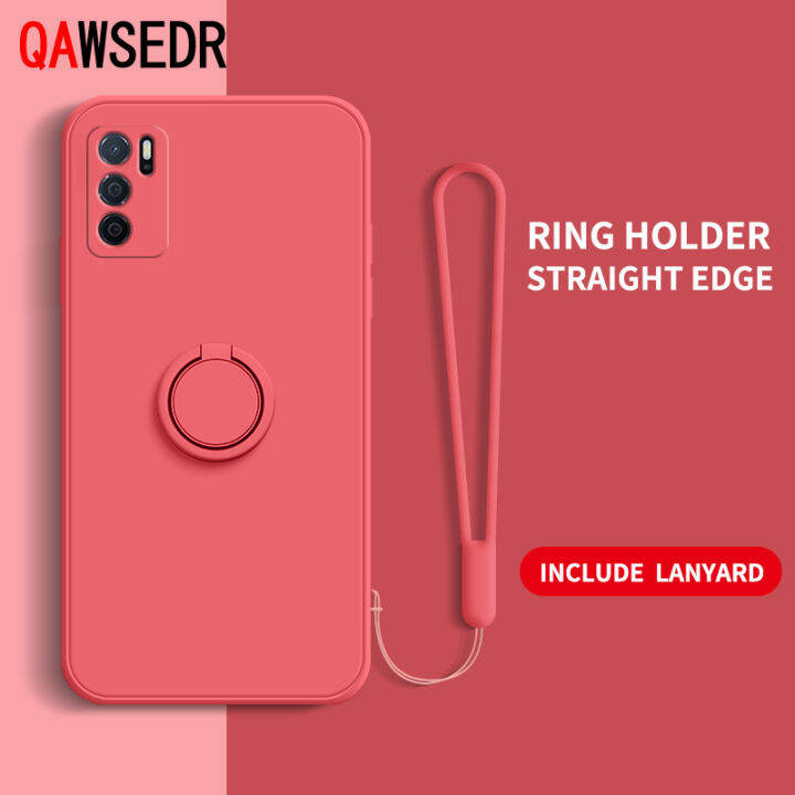 QAWSEDR Ring Holder Buckle Case for OPPO A17 Anti-falling Shockproof ...