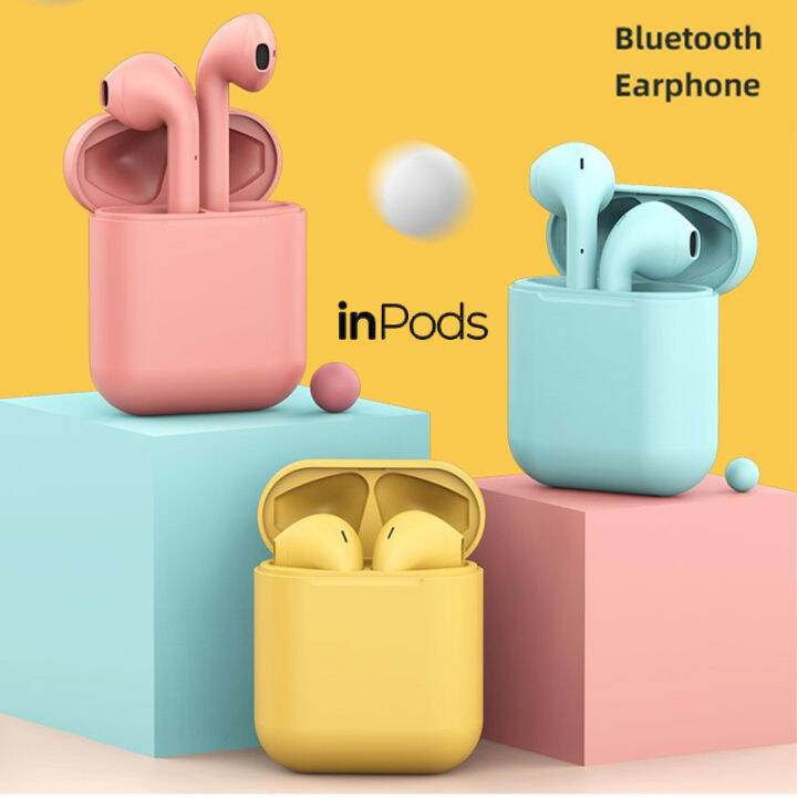 Macaron inPods 12 Bluetooth Earphone 5.0 Wireless Headphones Earbuds ...