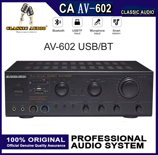 Classic Audio BY Konzert Megapro AV-602 USB/BT Amplifier Professional ...