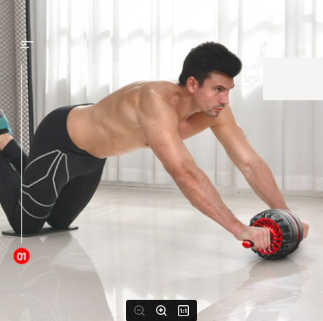Abdominal Wheel Roller Muscle Fitness Machine Exercise Equipment Men's ...