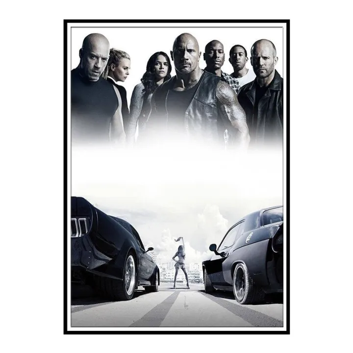 Boy Room งานศิลปะตกแต่งผนัง Fast And Furious โปสเตอร์ภาพยนตร์9เรื่อง ...
