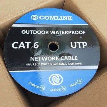 COMLINK UTP CAT6 CABLE SOLID CCA OUTDOOR NETWORK CABLE ETHERNET LAN ...