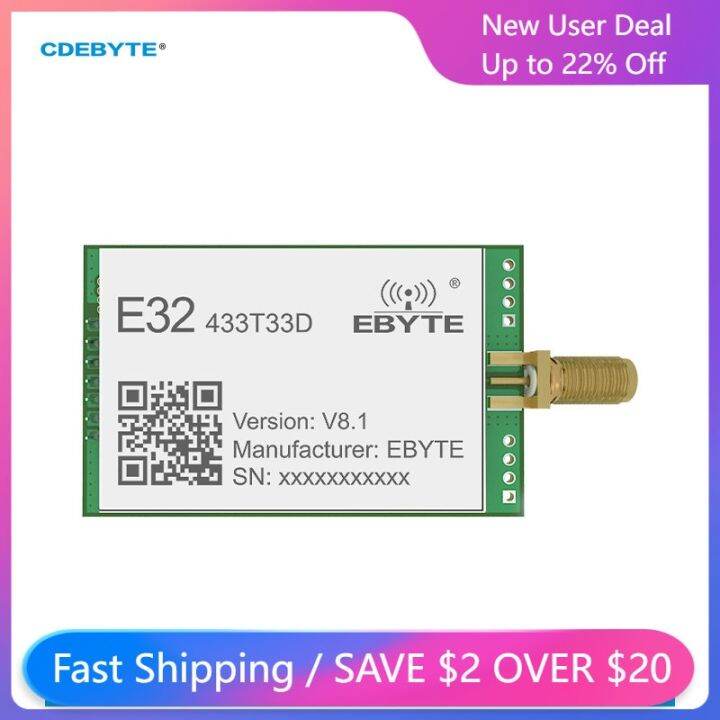 E32-433T33D SX1278 Lora Module UART RF 433Mhz 33Dbm High Power SMA 16Km ...
